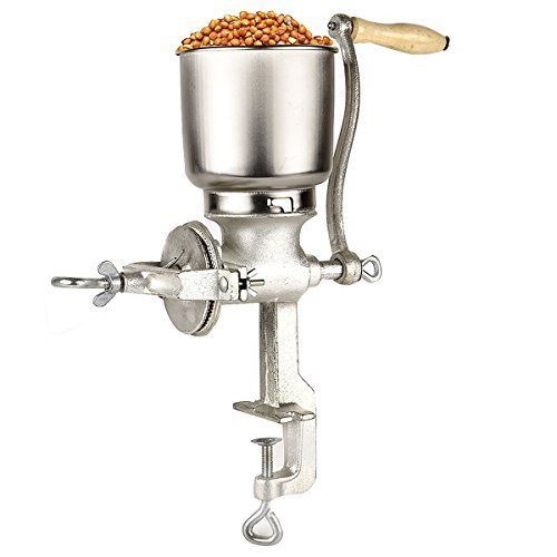 Yosoo Hand-operated Corn Grinder Corn Wheat Coffee Cast Iron Big Hopper ...
