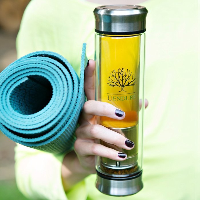 UEndure Tea Infuser - Tea Tumbler Tea Cup with Loose Leaf Tea Strainer ...