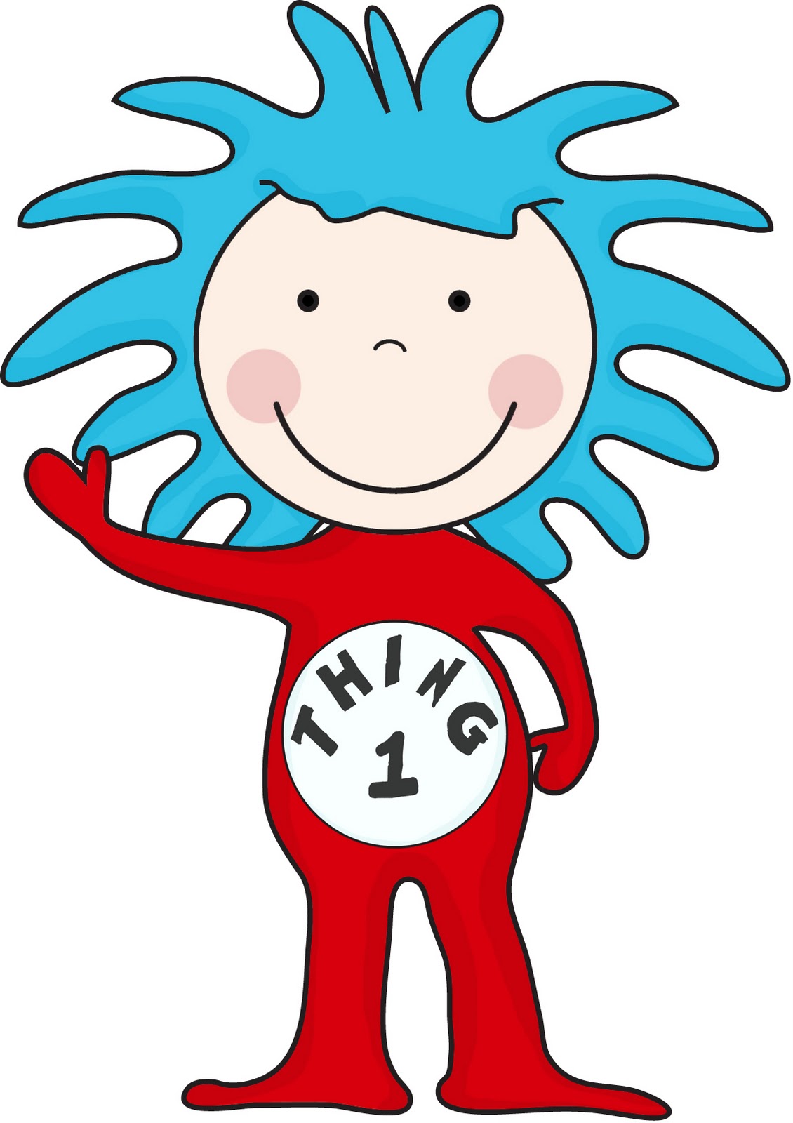 Cartoon character with blue hair free image download