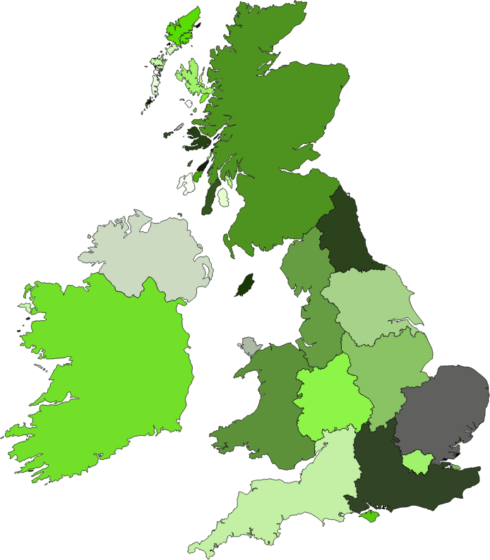 Ireland UK Map free image download