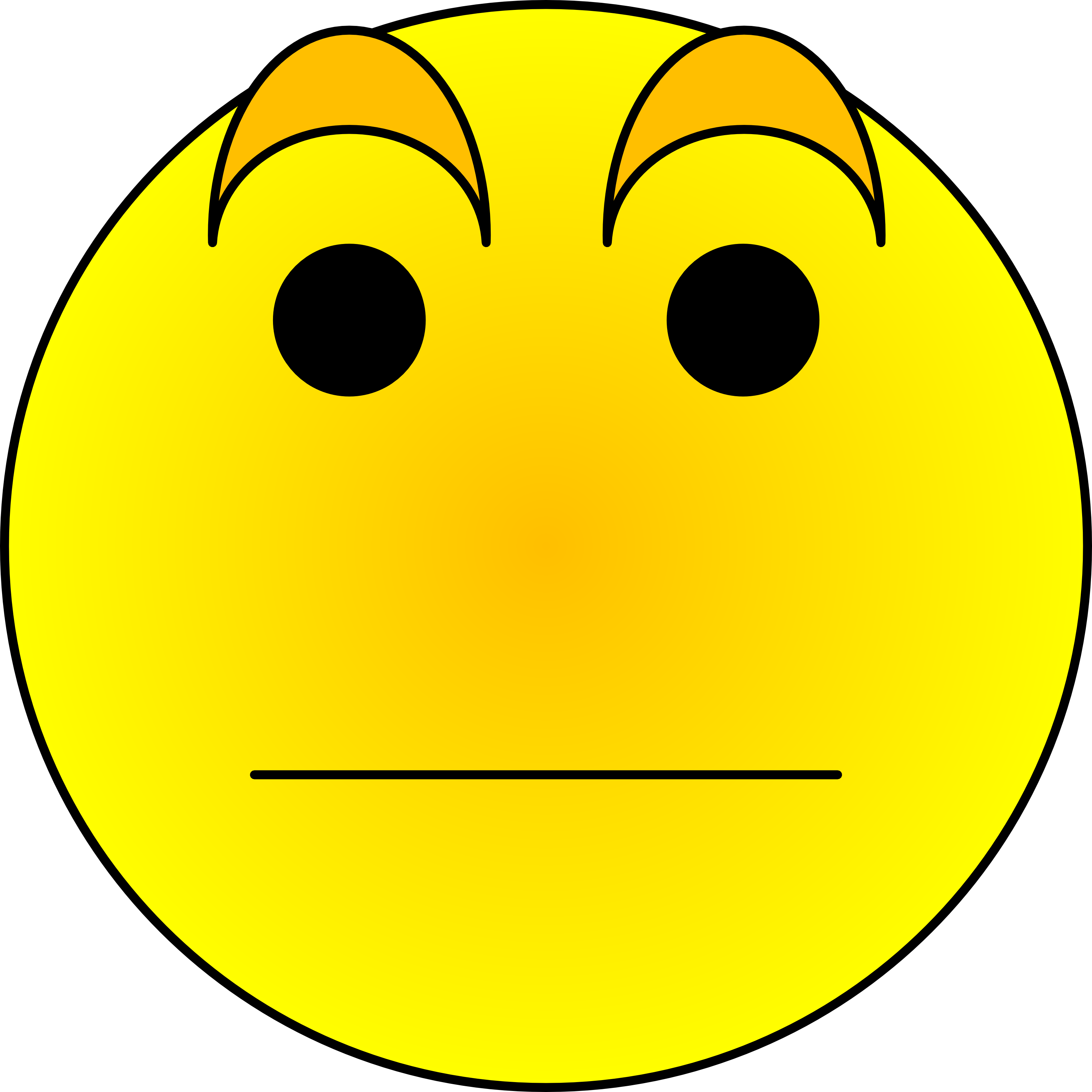 Raised Eyebrows Emoticon clipart free image download