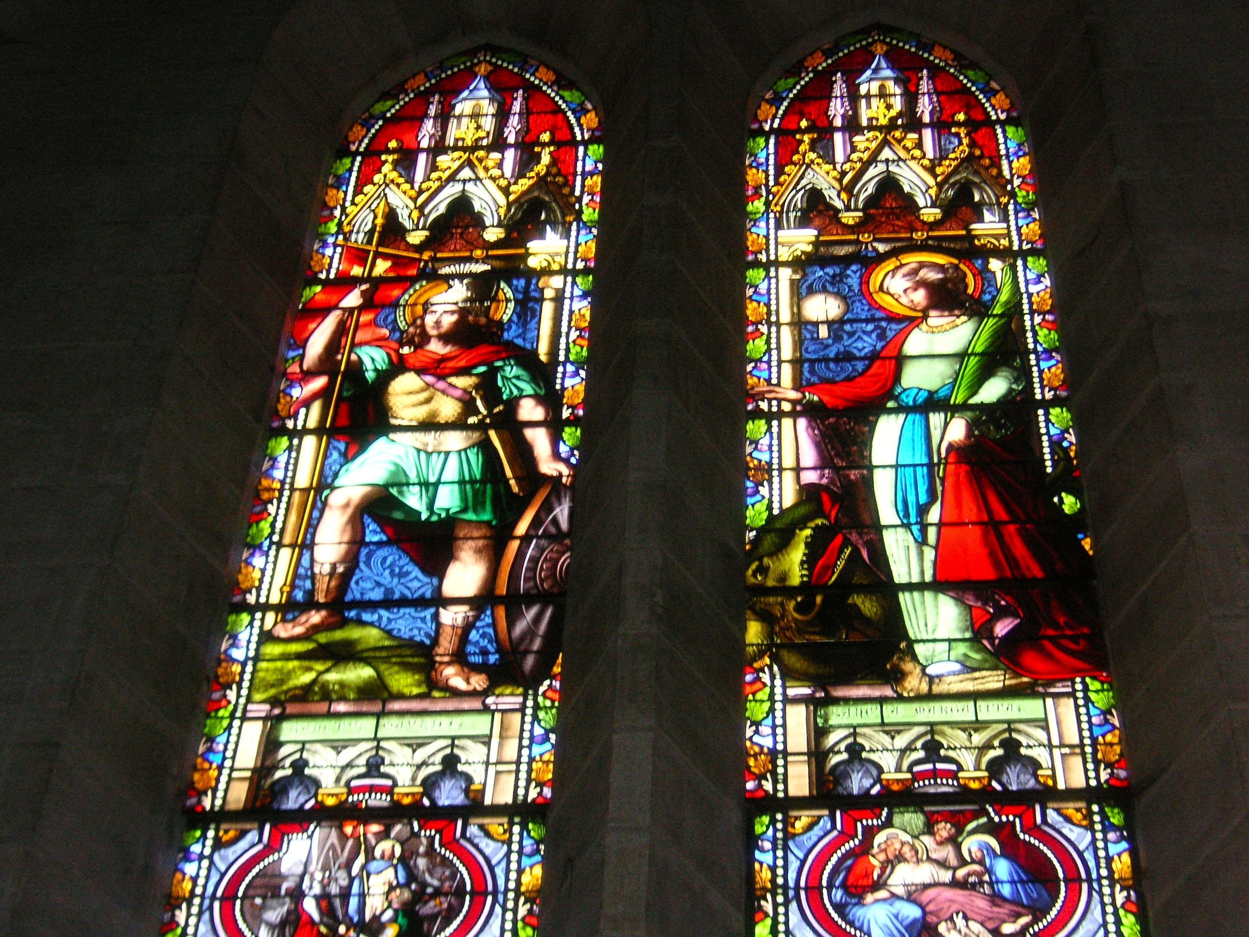 Stained glass windows church window free image download