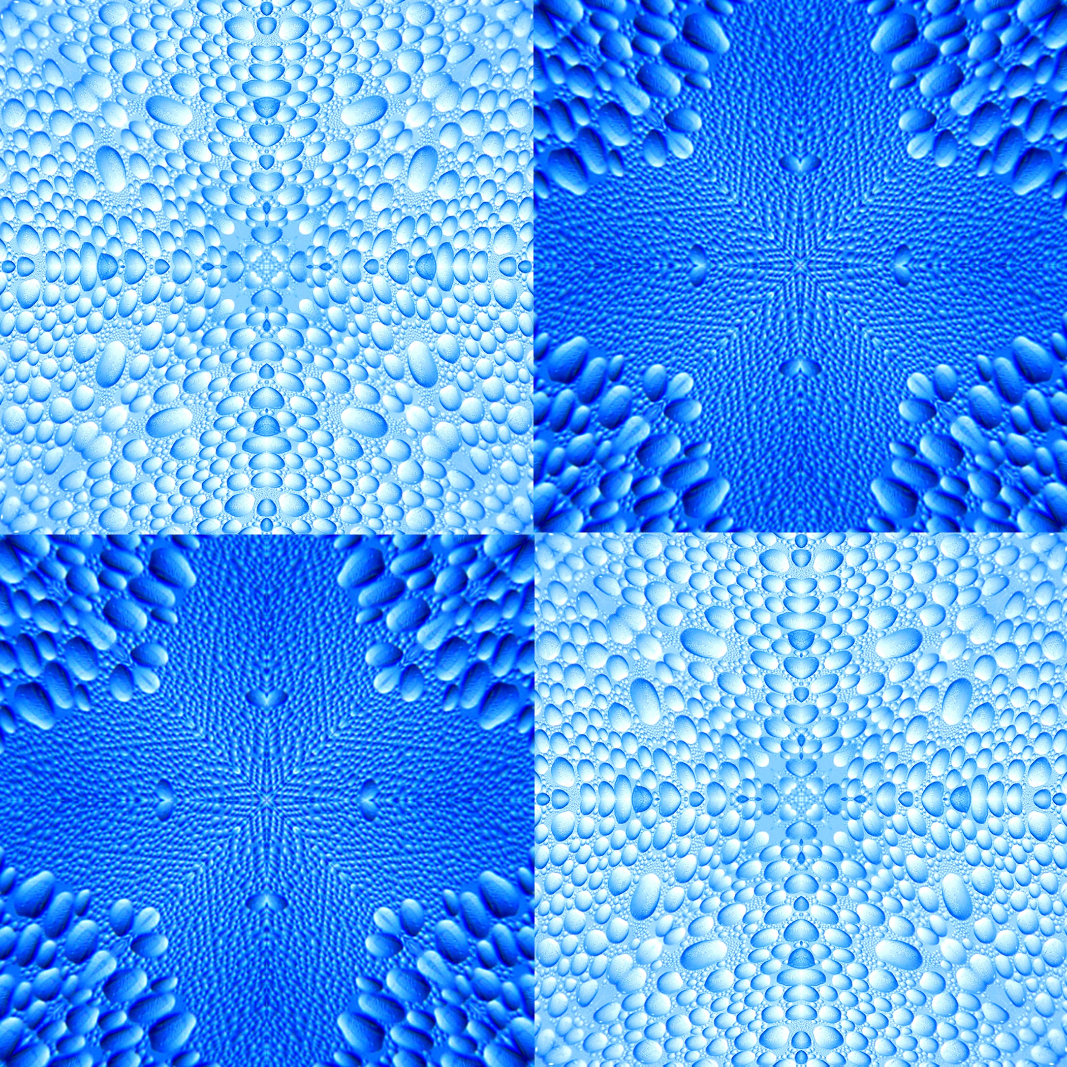 Blue squares with water drops free image download