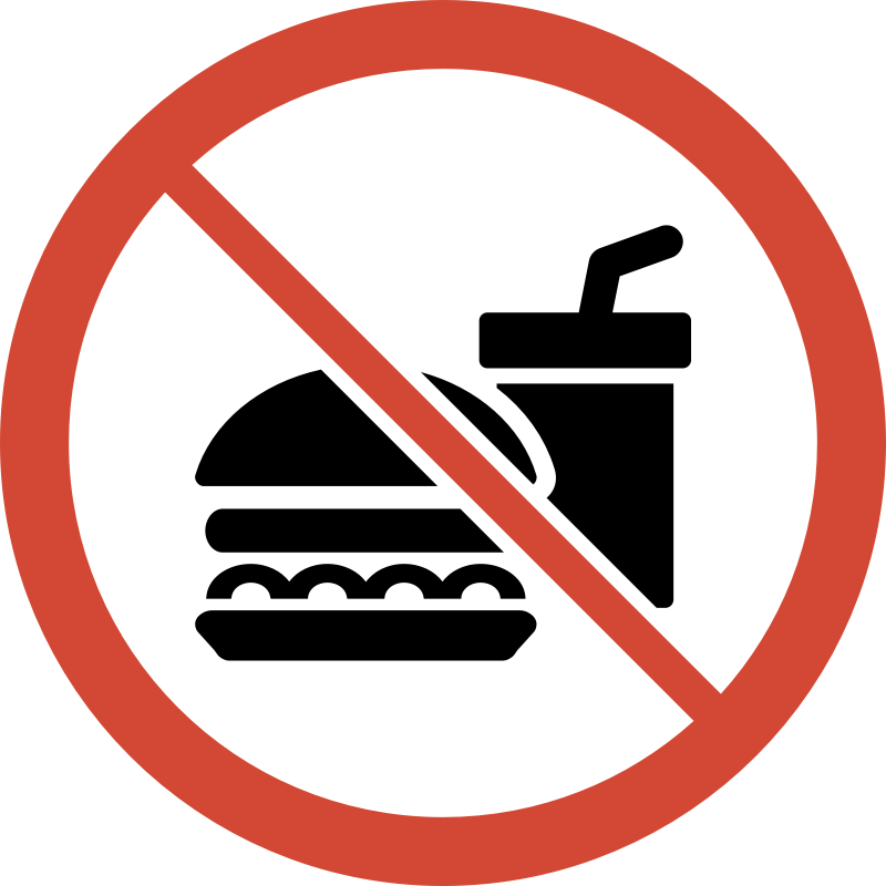 No fastFood Sign drawing free image download