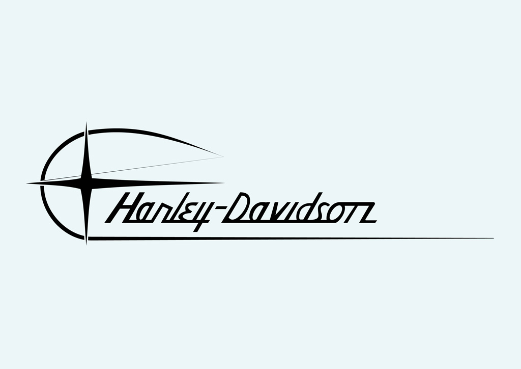 Harley Davidson text drawing free image download