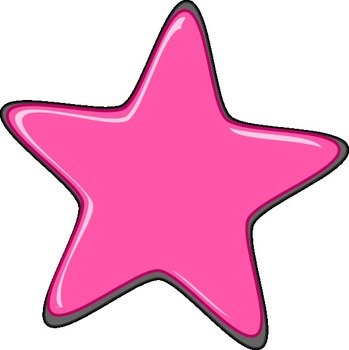 Pink Star Clip Art N18 free image download