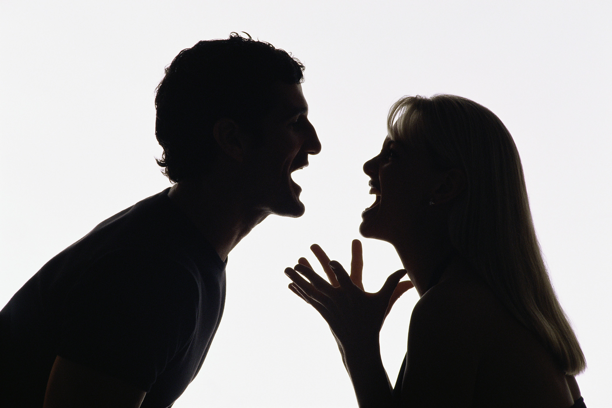Photo of a couple screaming at each other free image download