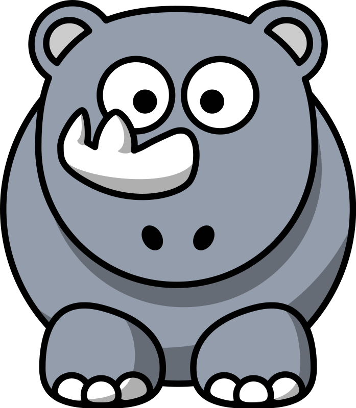 Grey Cartoon Animals drawing free image download