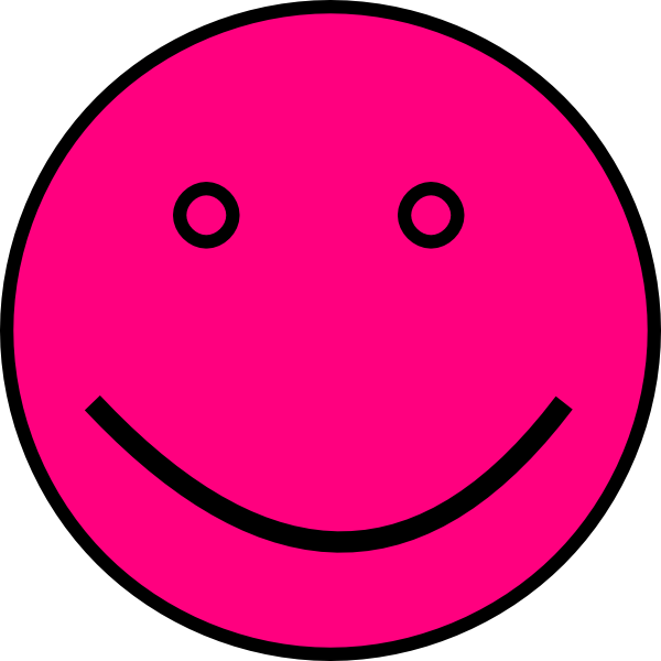 Pink Smiley Face Clip Art N8 free image download