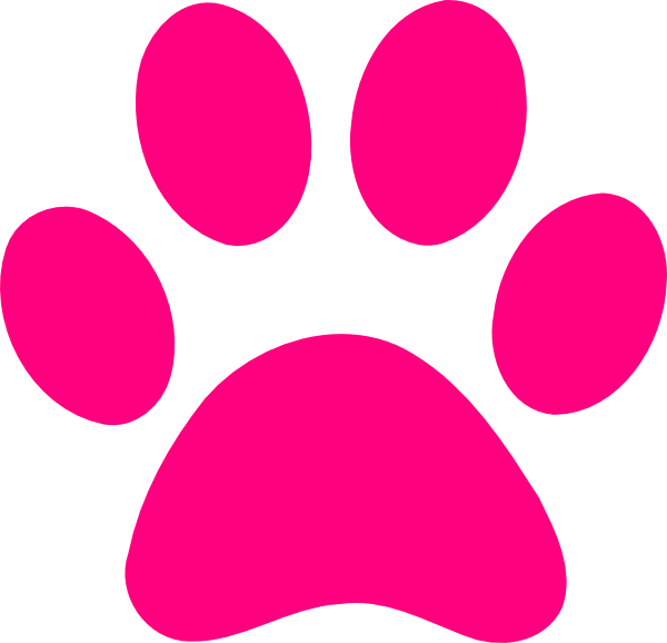 Pink Paw Print Clip Art N8 free image download