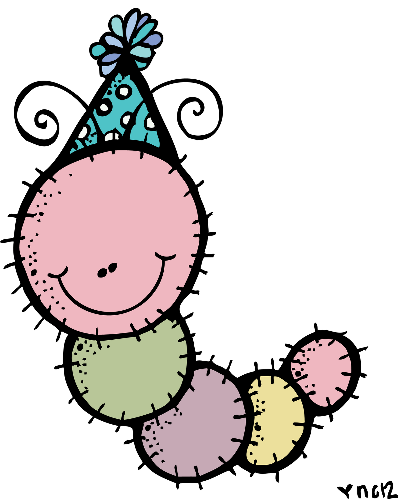 Clip art of colorful Caterpillar free image download