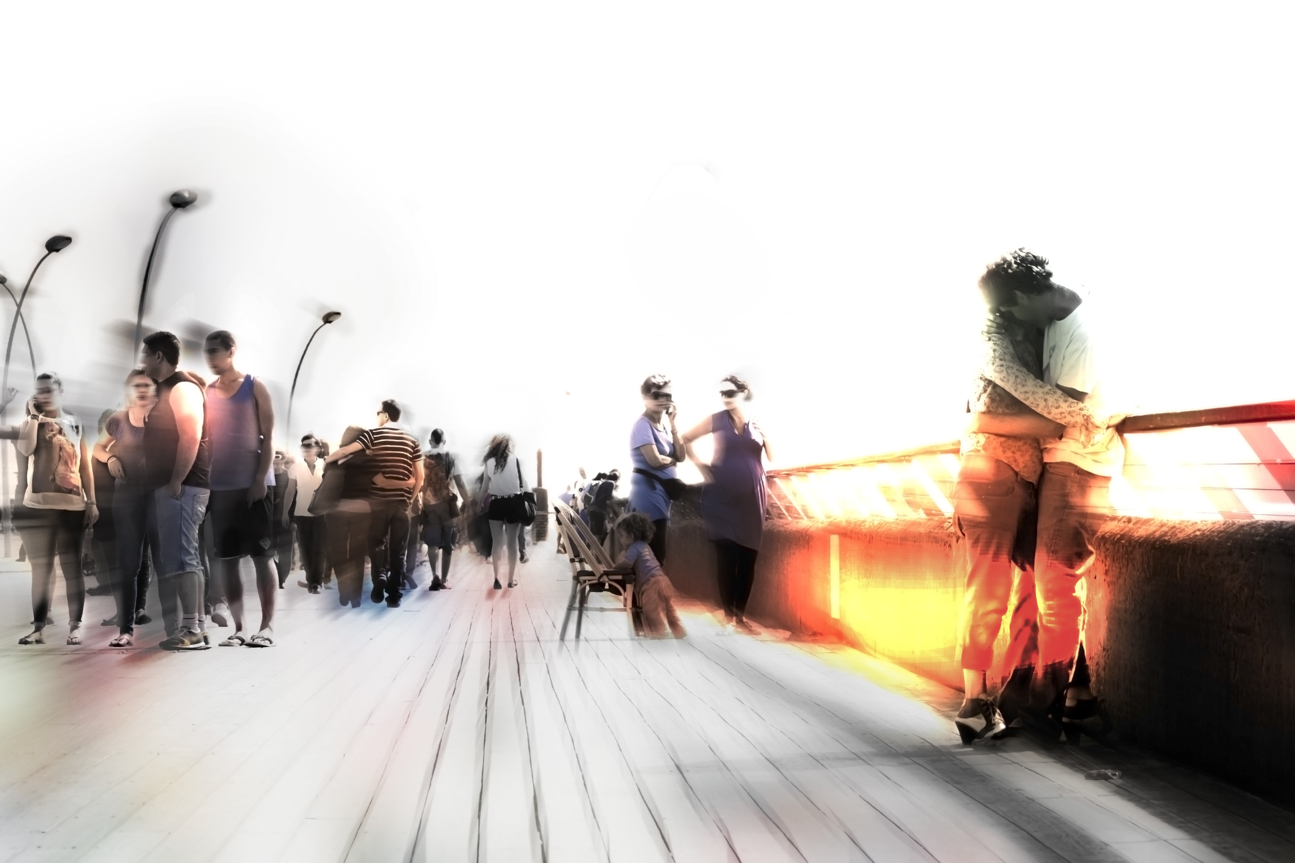 People blur blurred urban free image download