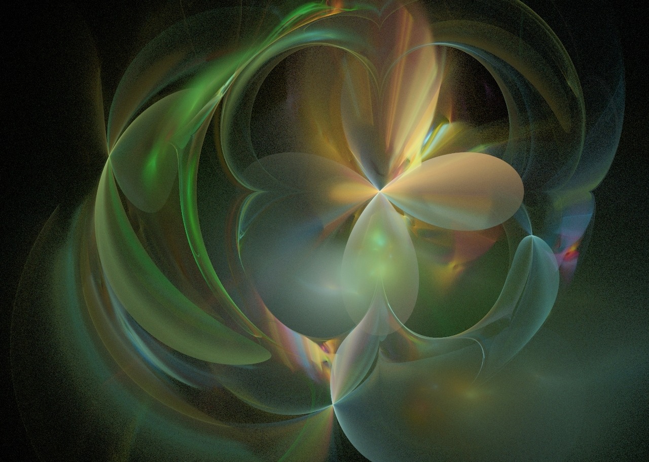 Abstracts floral petals green free image download