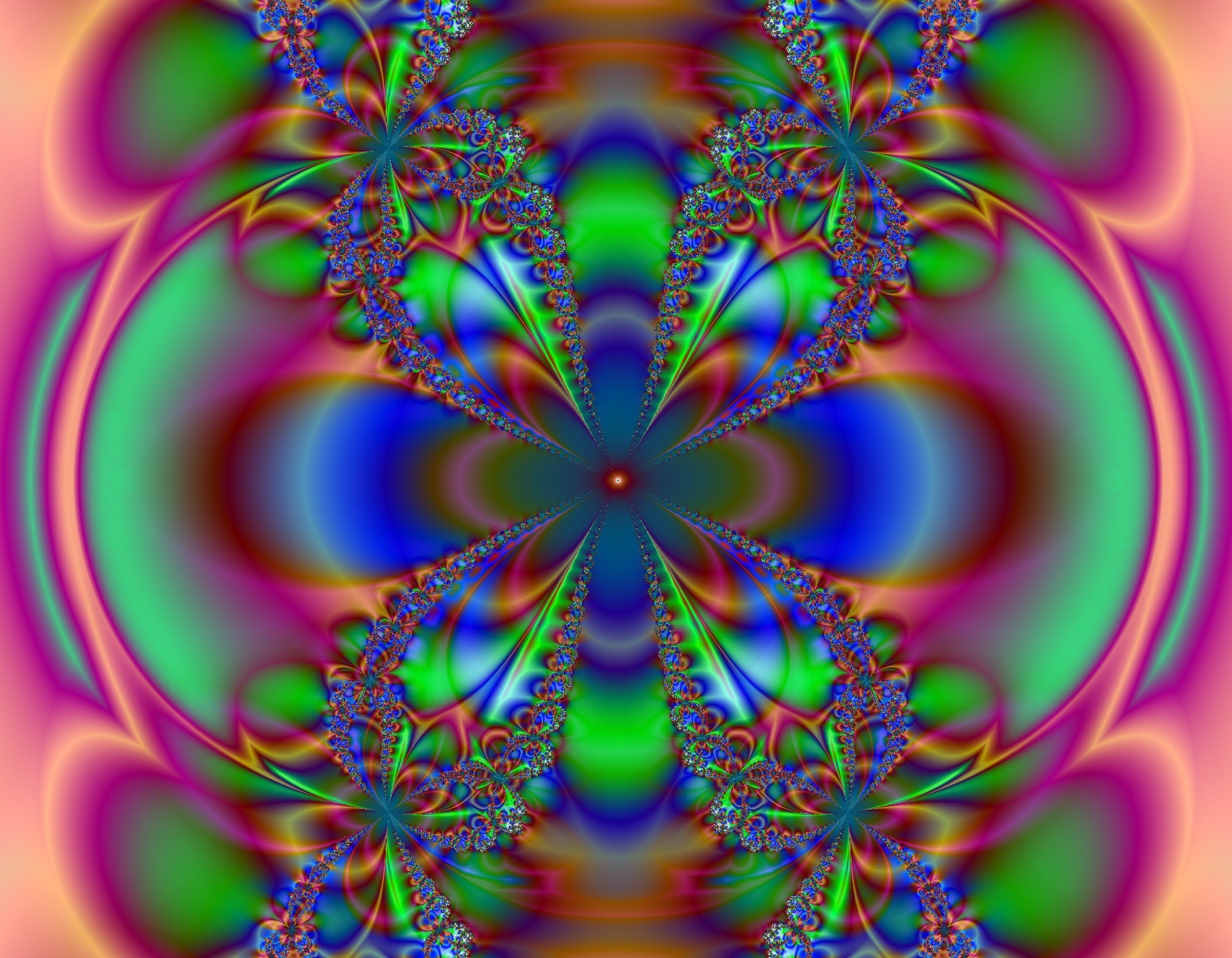 Fractals graphic ribbons bows free image download