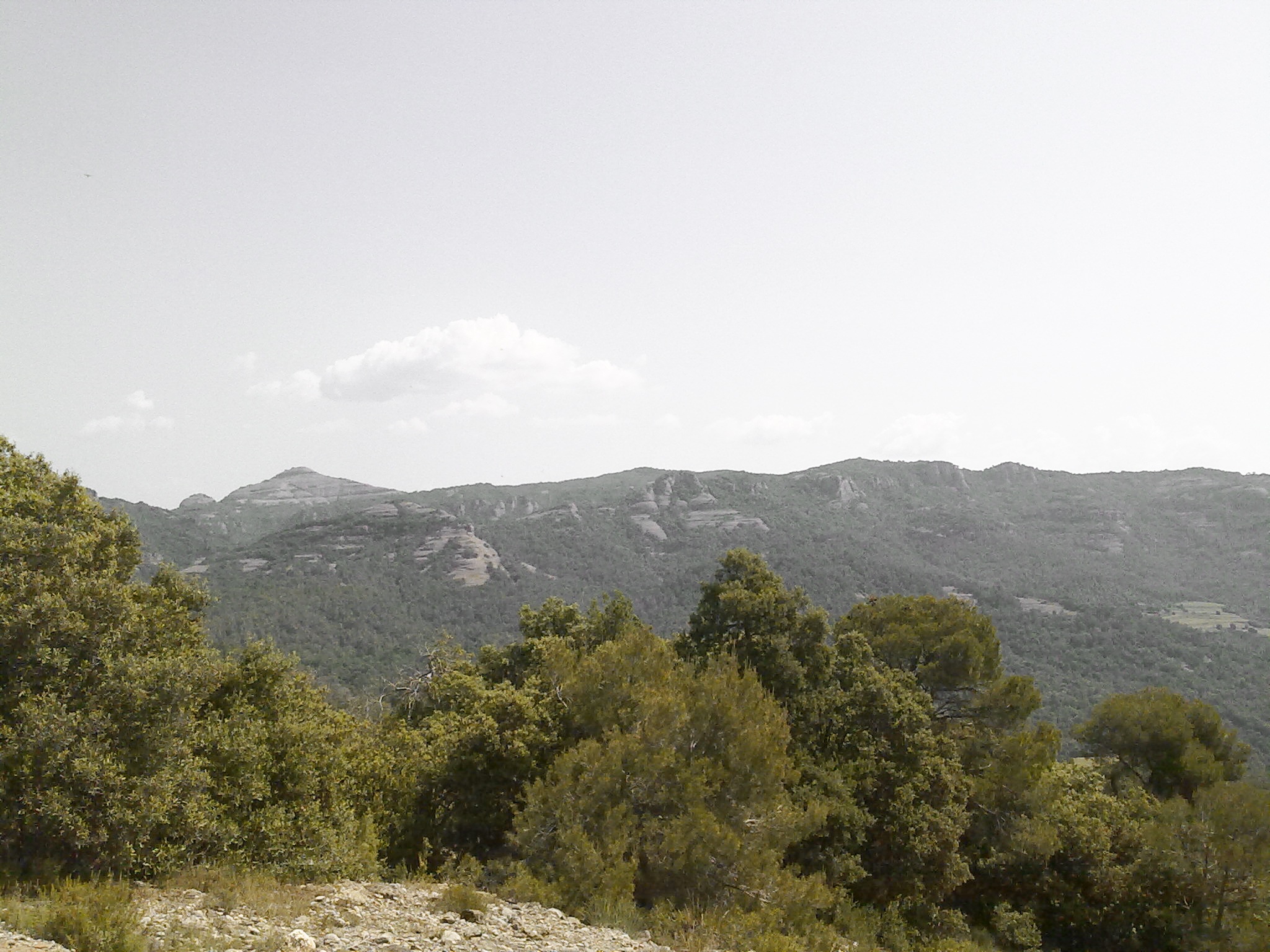 View from the mountain in autumn in catalonia free image download
