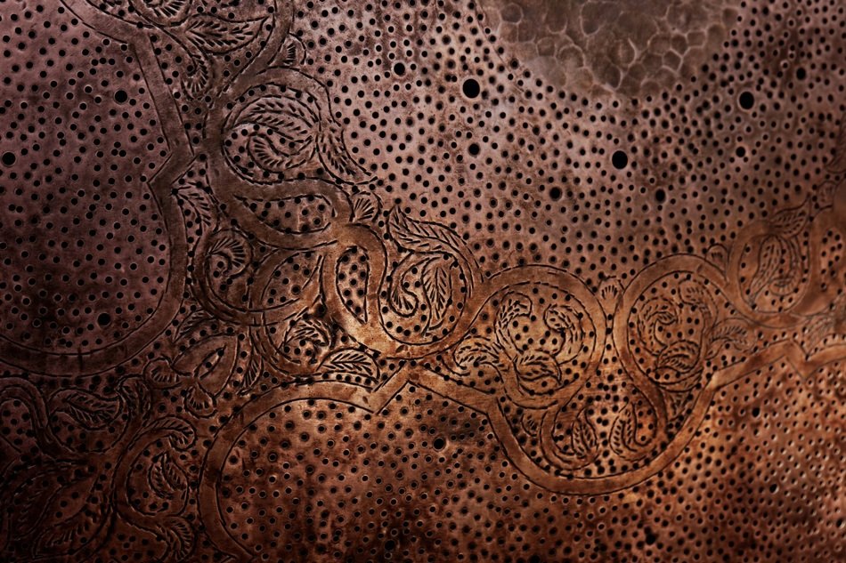 Arabic arabesque metal texture free image download