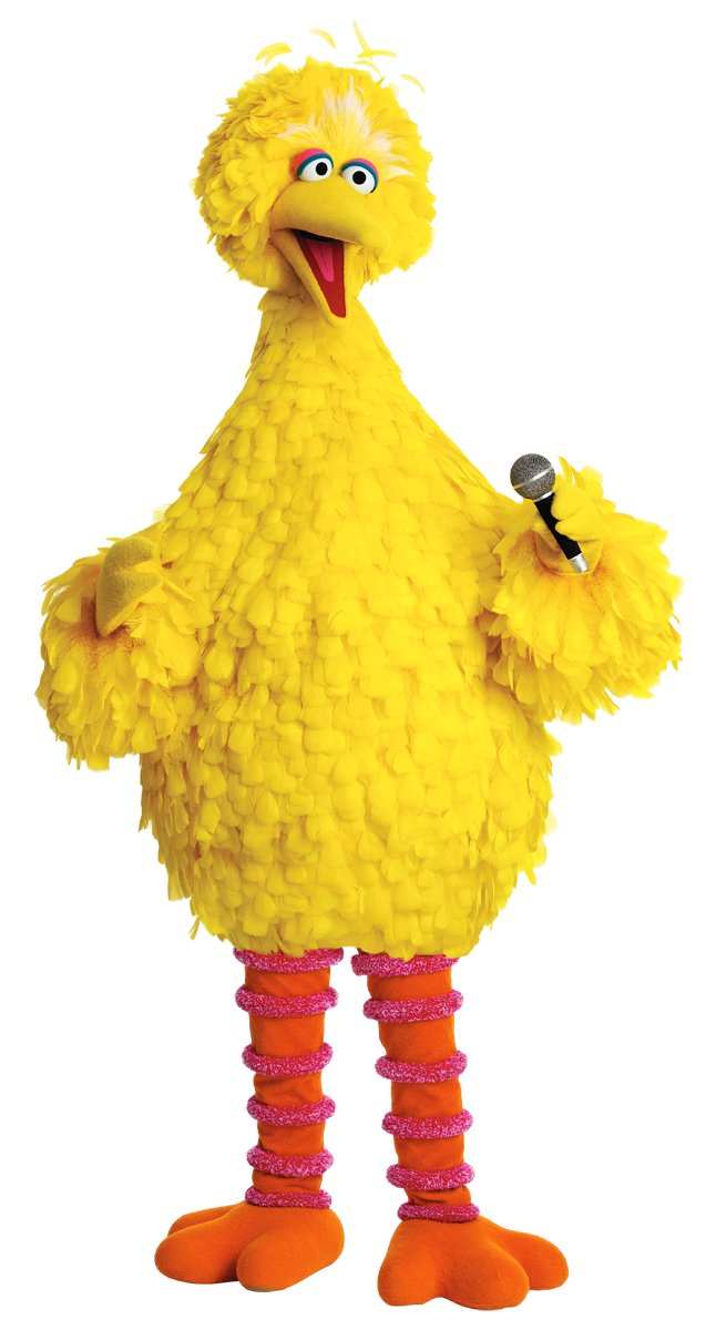 Yellow Sesame Street Big Bird muppet free image download