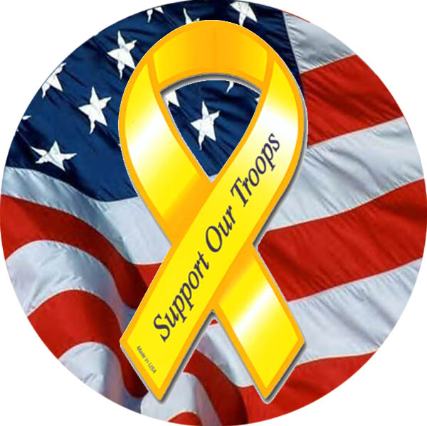 Support Our Troops Yellow Ribbon N2 free image download