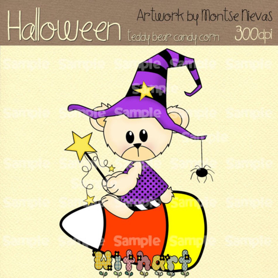 Teddy Bear Candy Corn Nina Dolls 0293 Clip Art Set Images For free ...