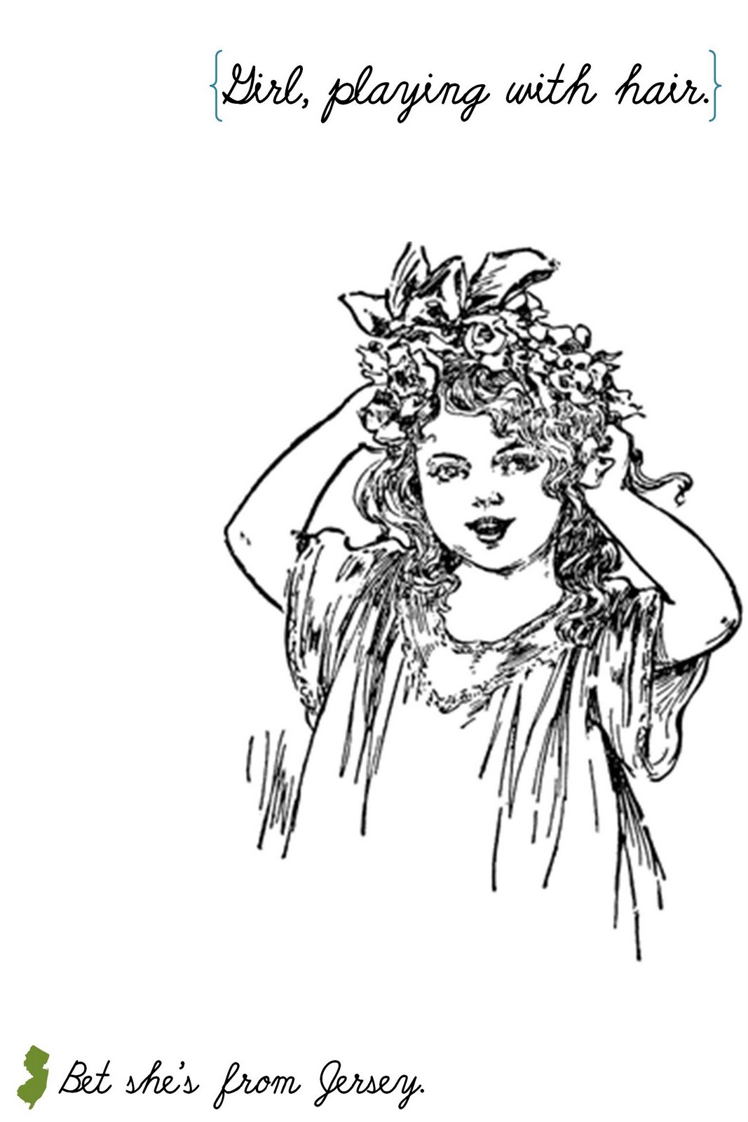 Spring Break girl drawing free image download