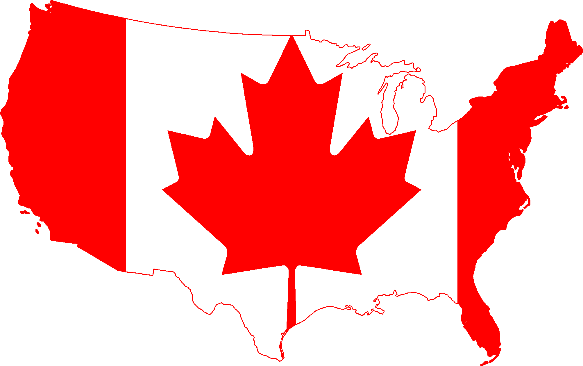 Map Canada drawing free image download