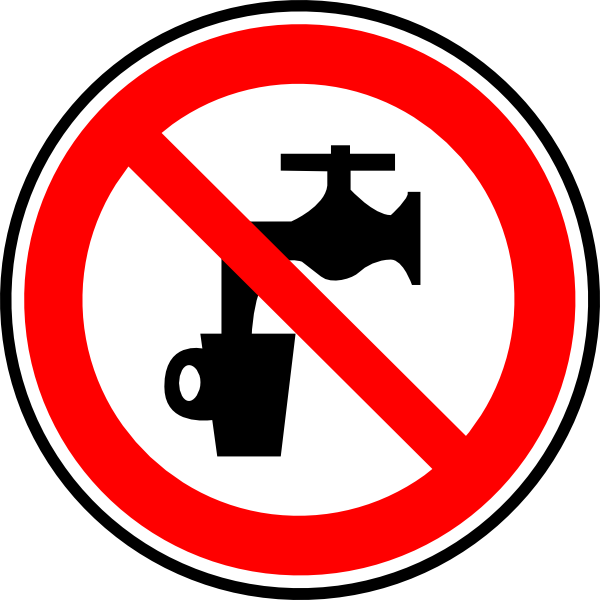 No Water Sign Clip Art N2 free image download
