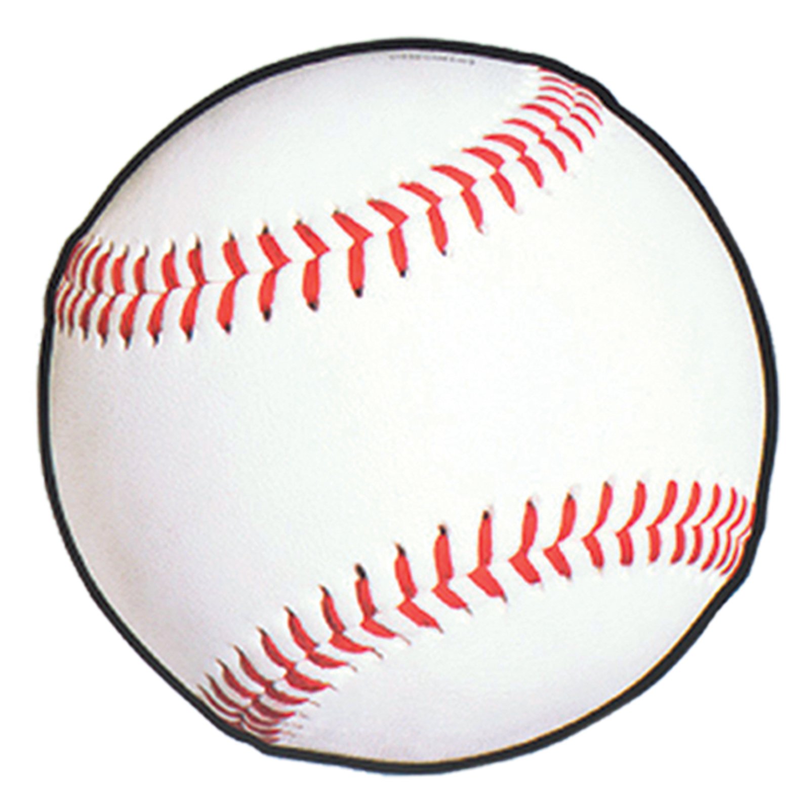 Painted white baseball ball with red threads free image download
