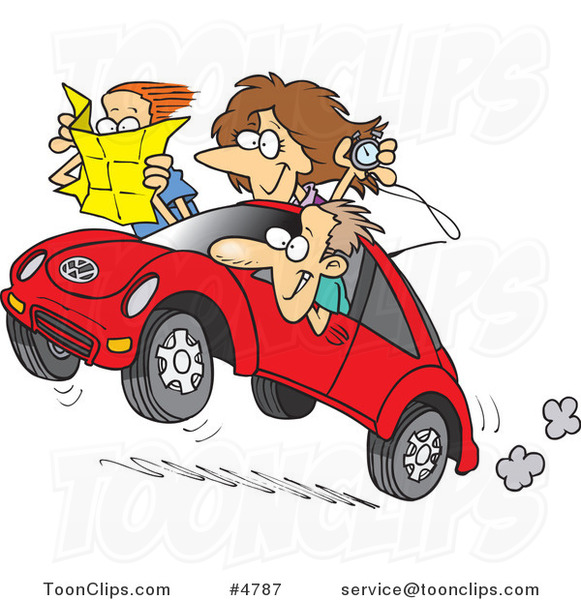 Cartoon Car Driving Away N3 free image download