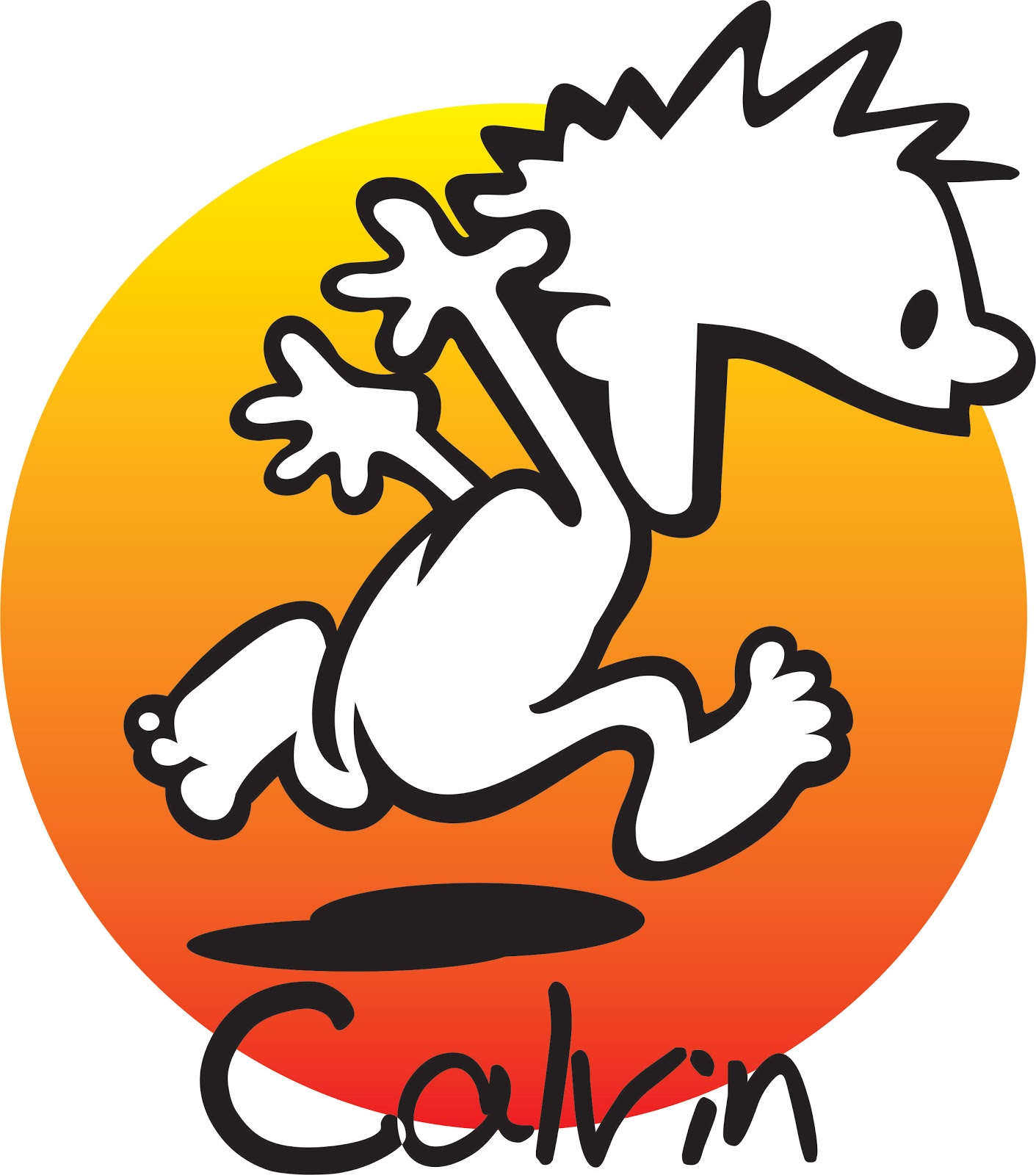 Calvin boy drawing free image download