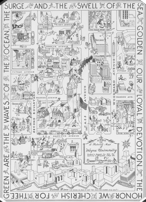 Michigan State University Campus Map free image download