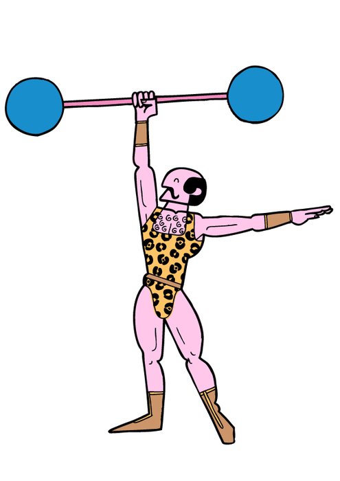 Circus Strongman drawing free image download