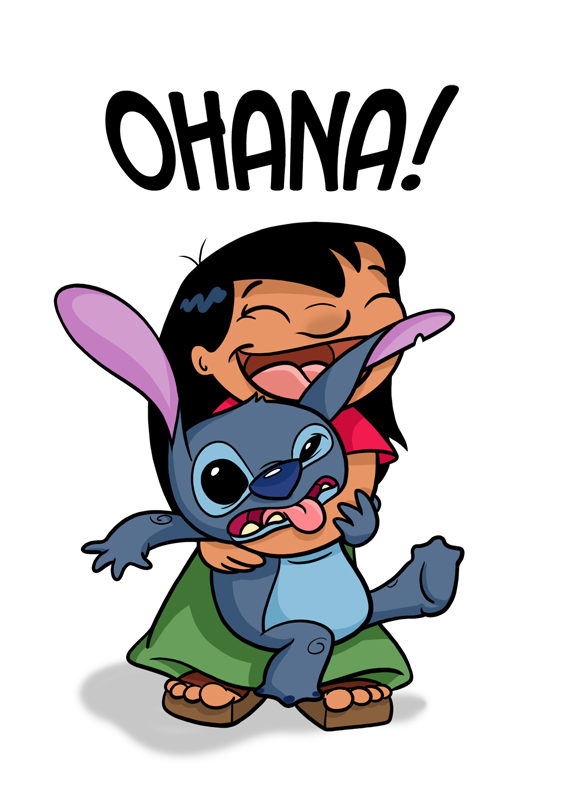 Ohana Means Family drawing free image download