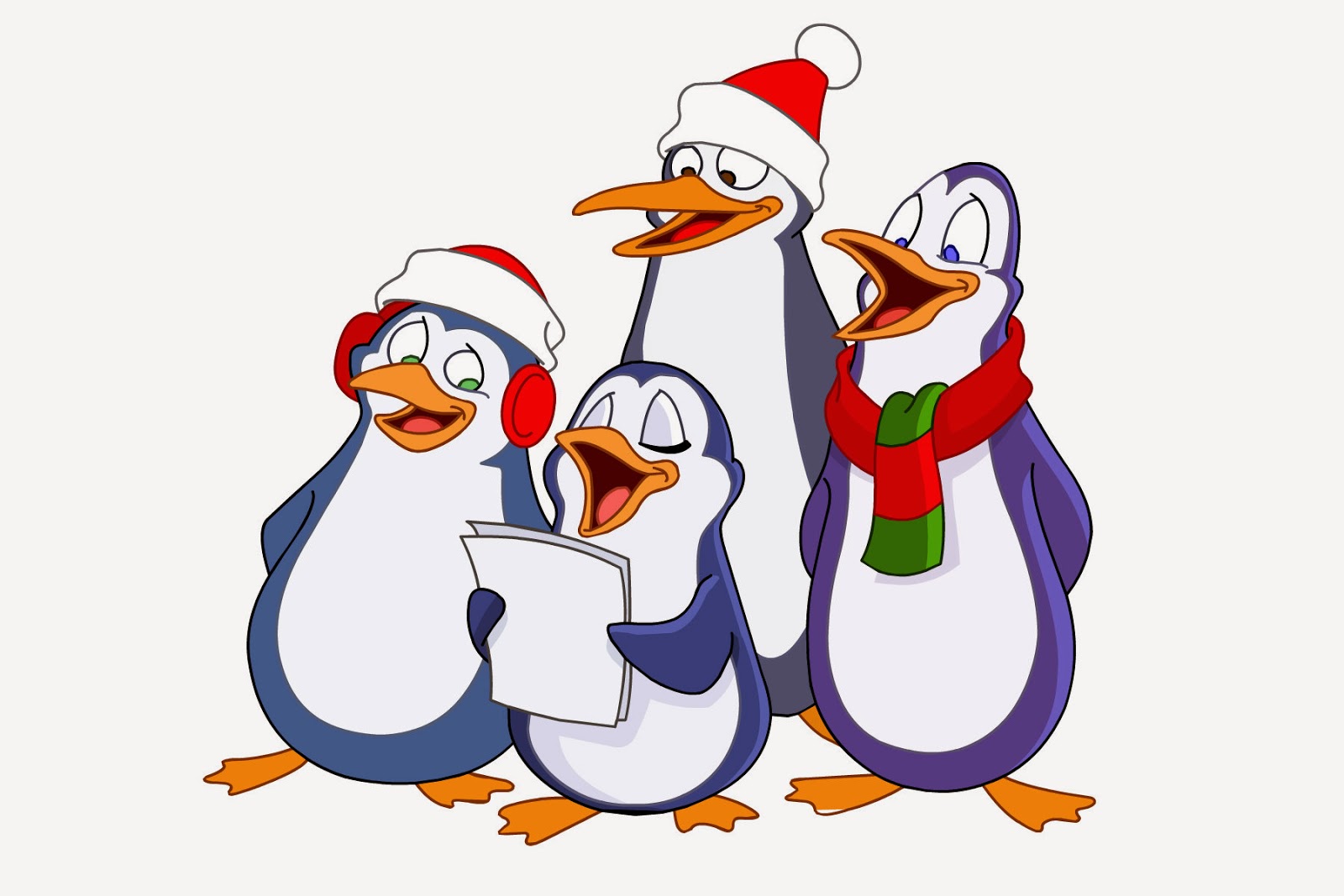 Choir of penguins free image download