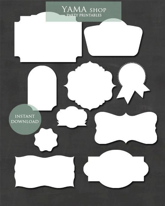 10 White Digital Labels Clipart By Yamashop $400 free image download