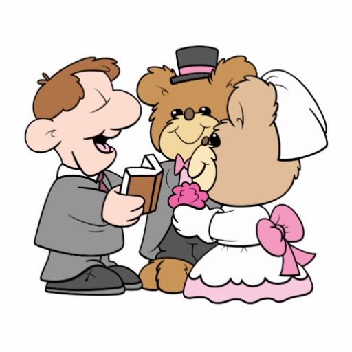 Teddy Bear Getting Married Clips free image download