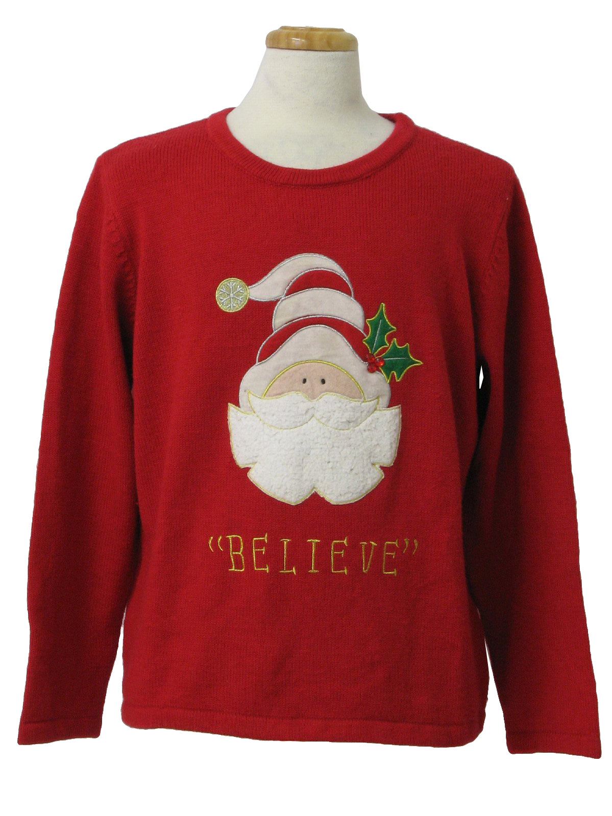 Santa claus on a red sweater free image download