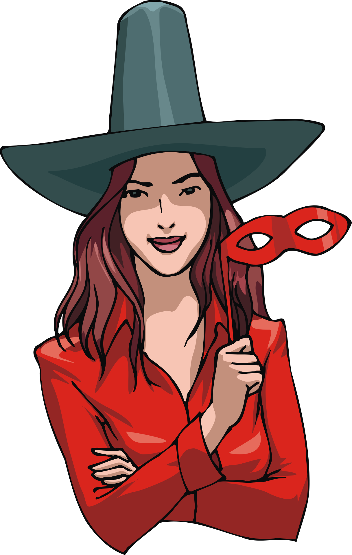 Halloween witch woman drawing free image download