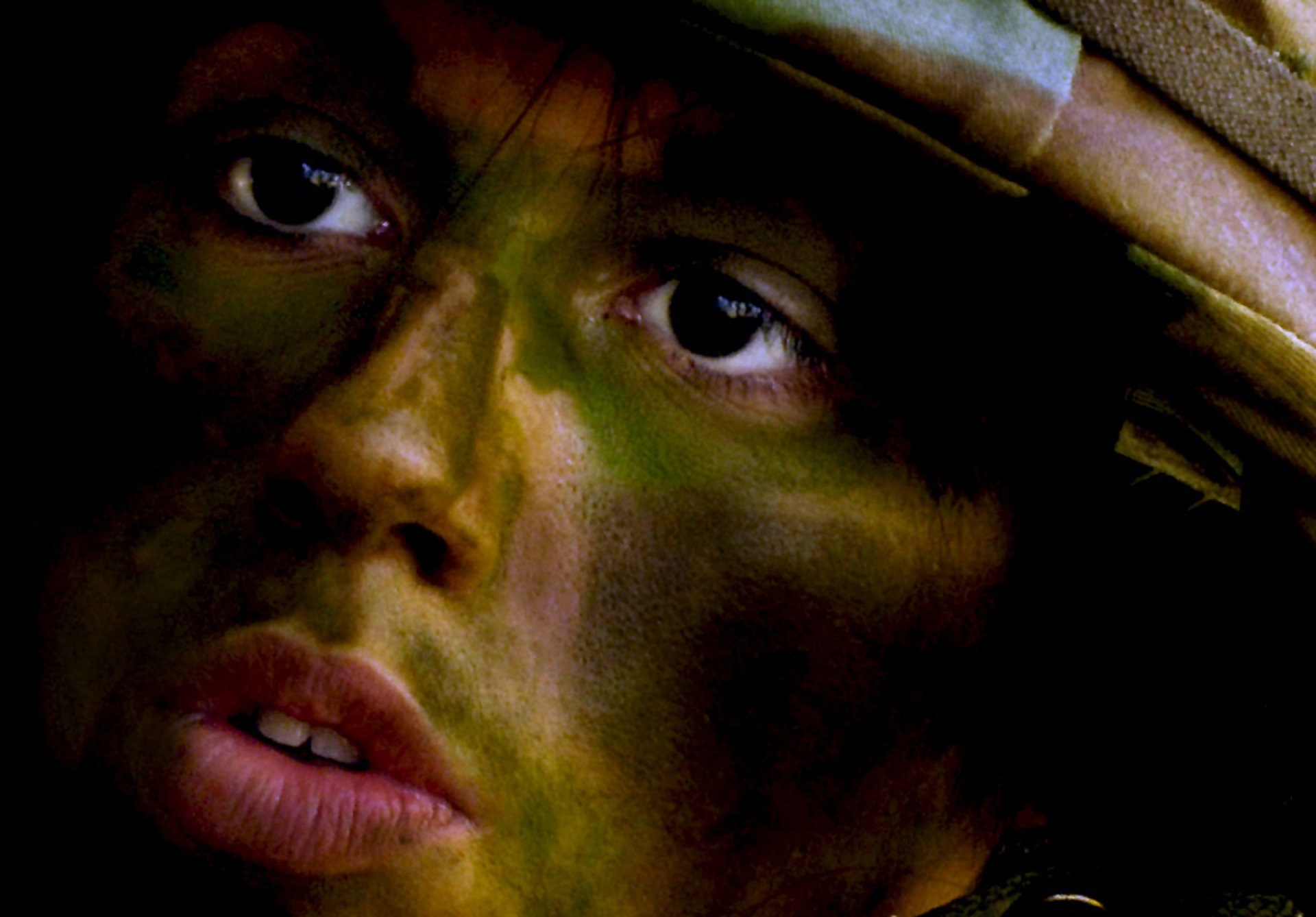 Close up of soldier face free image download