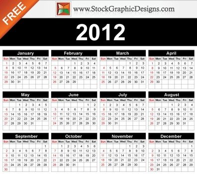 Free Vector Calendar N2 free image download