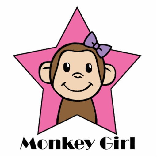 Cartoon Girl Monkey Clip Art N8 free image download