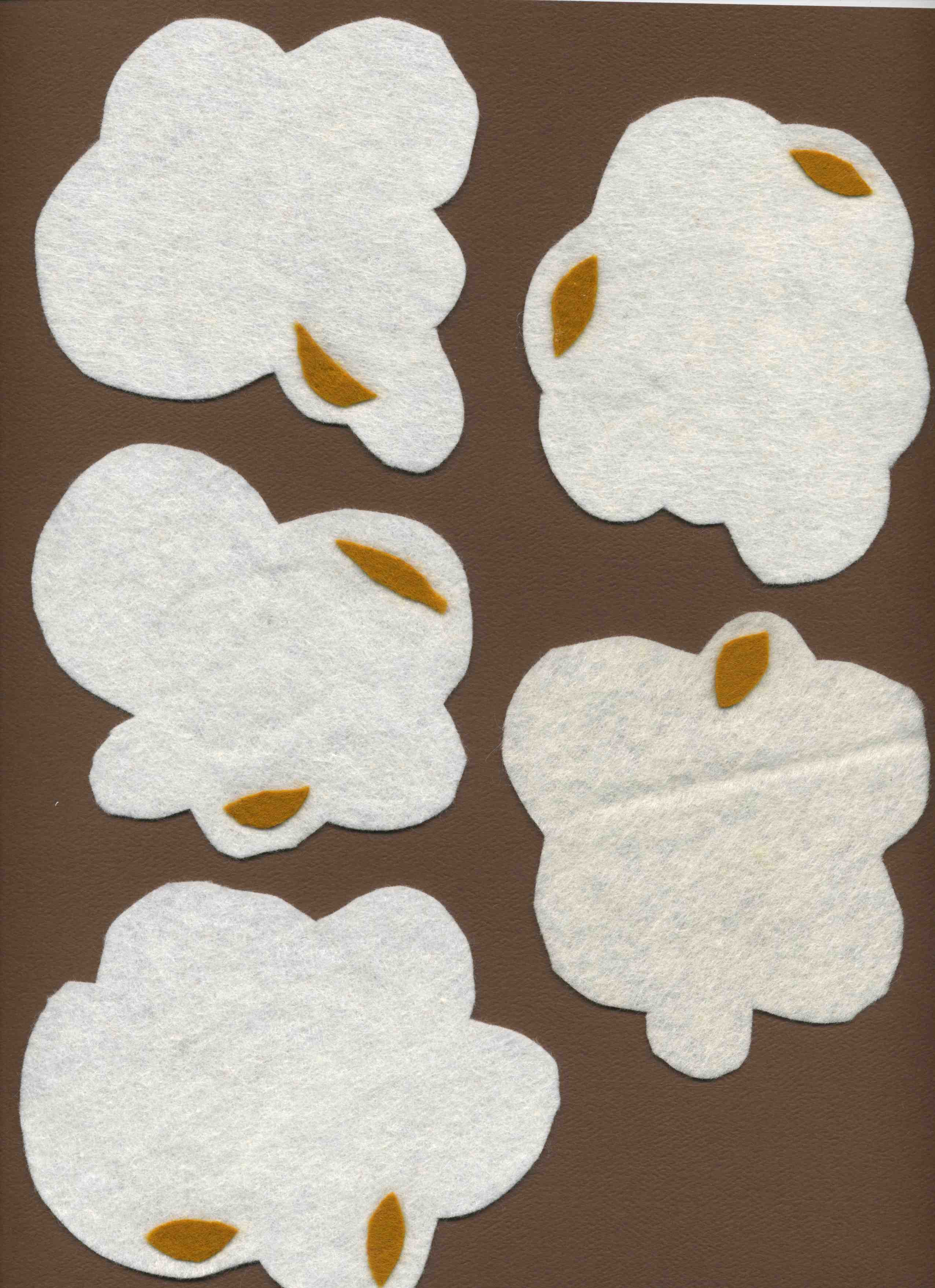 Printable Popcorn Kernel drawing free image download