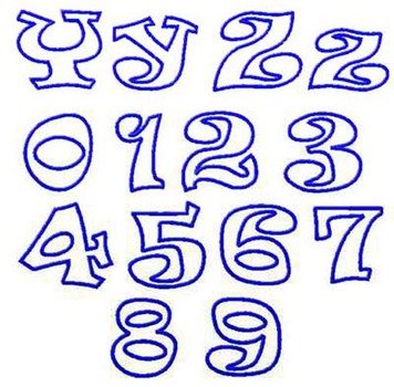 Cool Number Fonts free image download