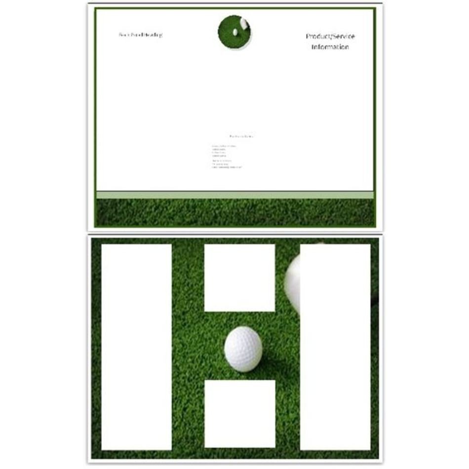 Golf Tournament Flyer Template Free Image Download