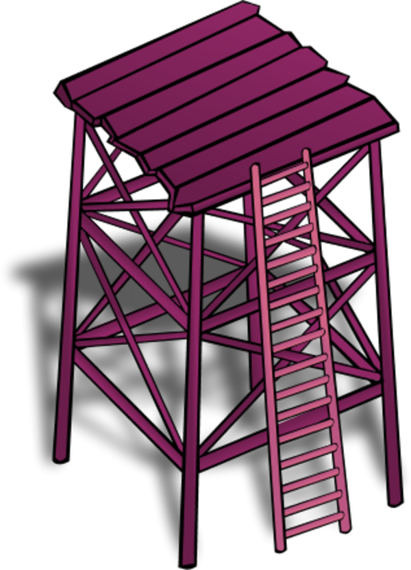 Isolated watchtower free image download