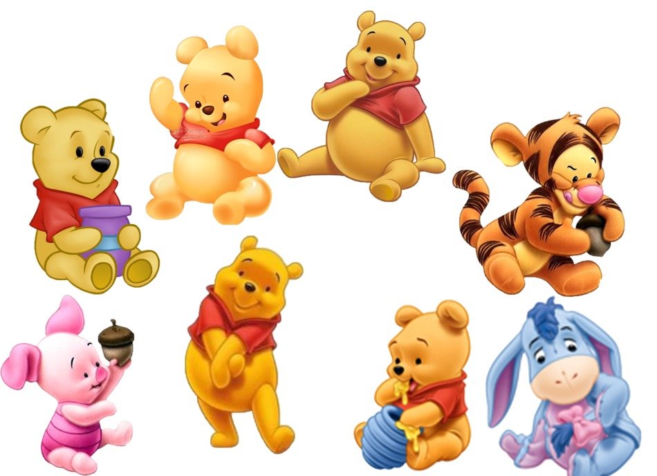 Winnie Pooh Characters as an illustration free image download