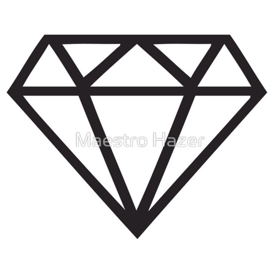 Diamond Outline Clip Art N2 free image download