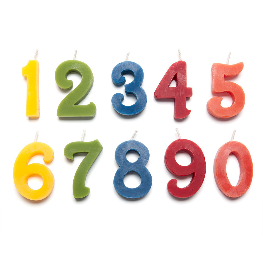 Numbers Candle drawing free image download