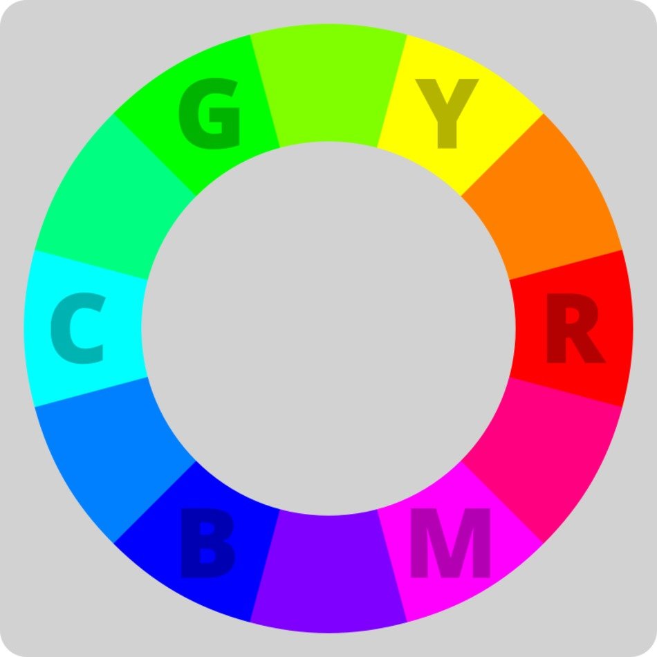 Illustration of the Color Wheel free image download
