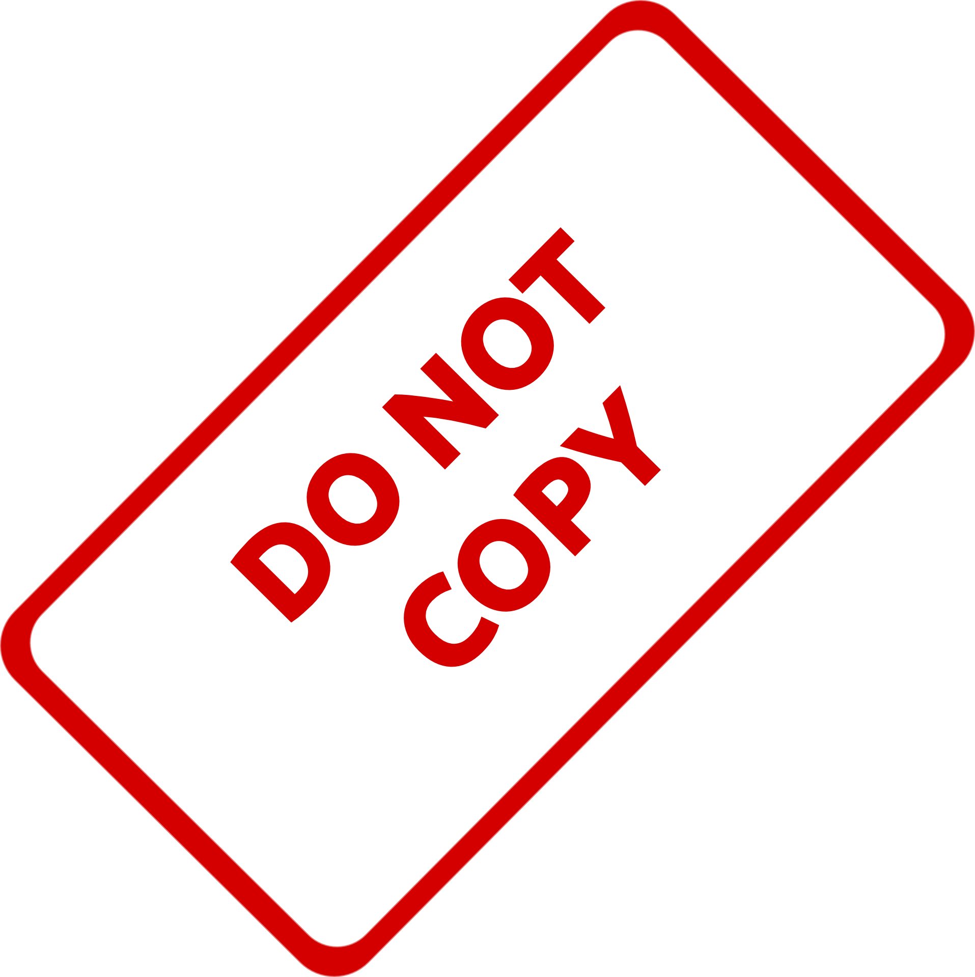 Red print for not copying the business document free image download