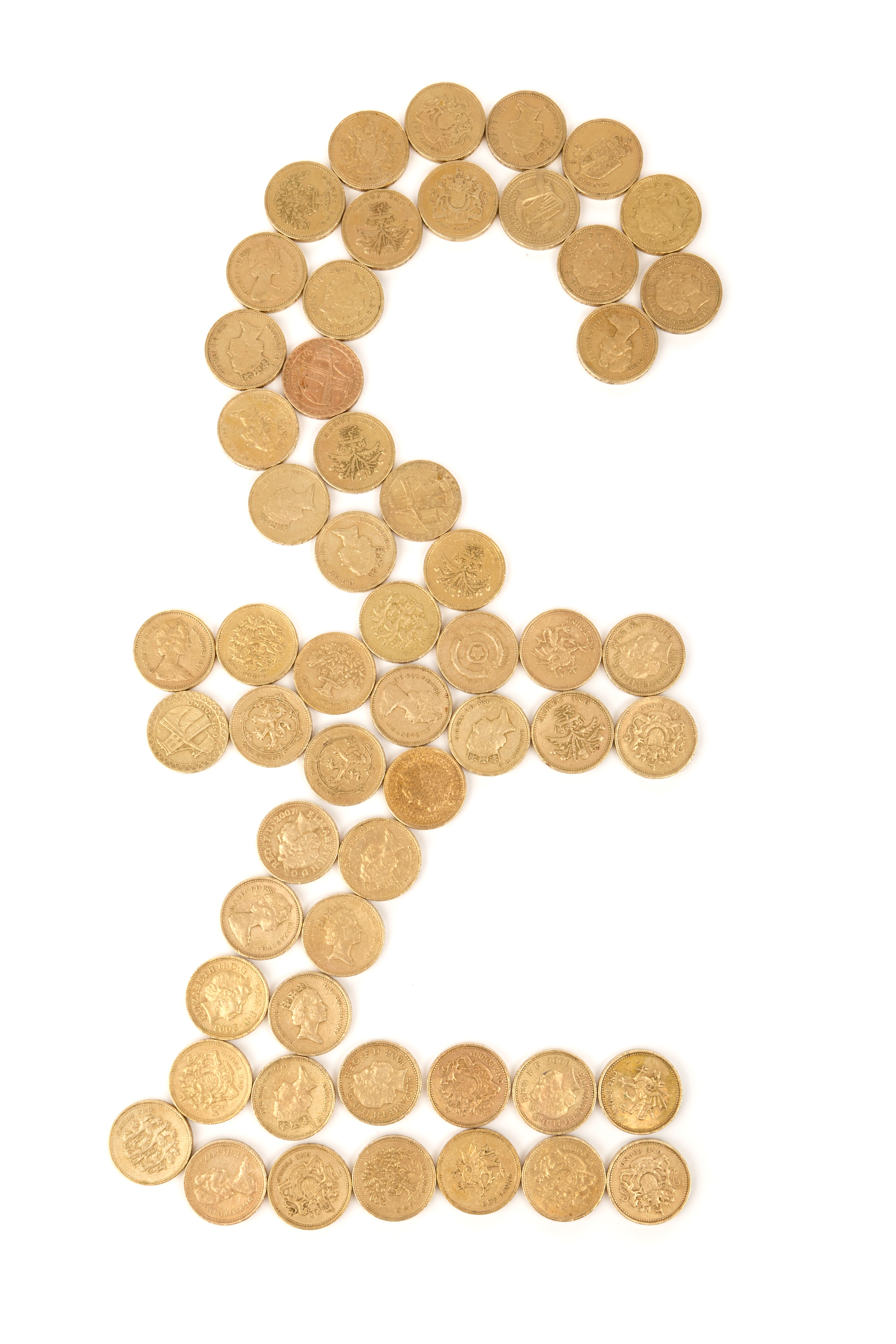 Euro sign from gold coins free image download